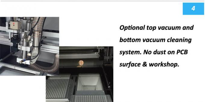 Two Sliding Table PCB Depaneling Router Machine For Aluminum PCBA