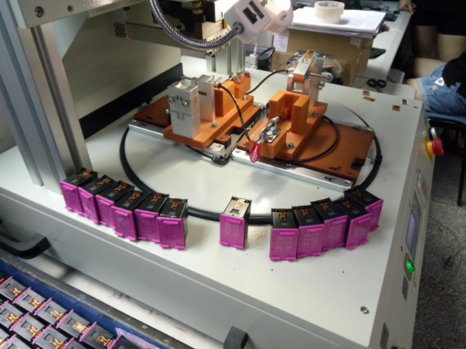 Sliding Table PCB Hot Bar Solder Machine 0.6Mpa For Canon Ink Cartridge ...