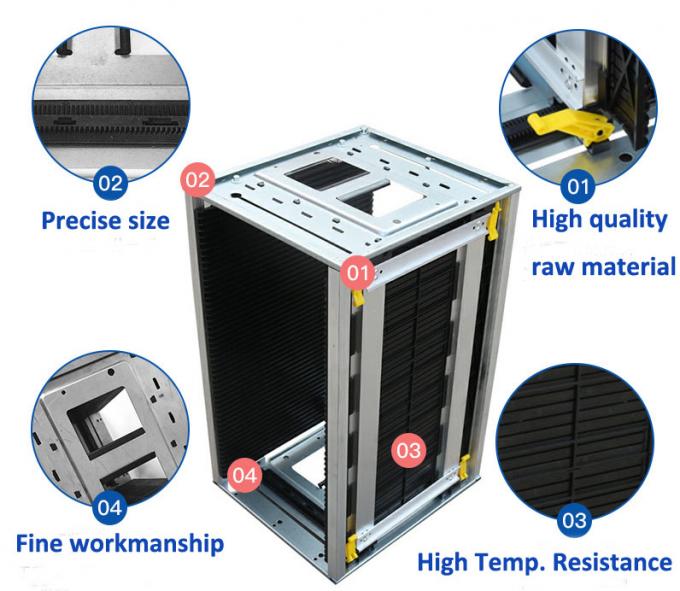 PCB Loader Storage Rack 355x320x563mm Antistatic SMT ESD Magazine Rack
