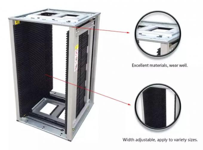 Gear Adjustable Metal SMT Magazine Rack PCB Carrier For SMT Production