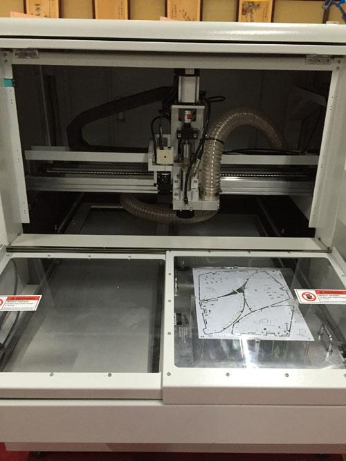 CNC PCB Router Machine Tab Board PCB Depaneling Tool From Top Cutting