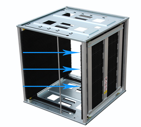 PCB Storage Cleanroom ESD Circulation SMT Magazine Rack Anti Static For PCB