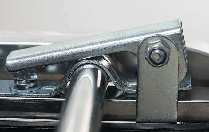 Anti Static ESD PCB Storage Racks Black Color Adjustable Clip Trolley