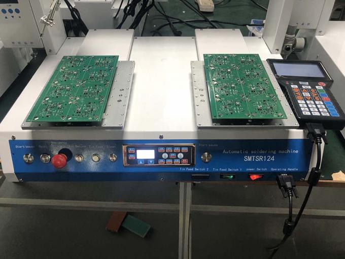Heater PLC Control 0.6-1.6mm Solder Wire Robotic Soldering Machine