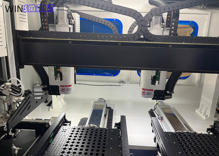 Max 100,000 RPM High Speed Dual Table Inline PCB Router Machine ...