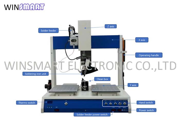 Multi axis Automatic Smd Soldering Machine 90Kg For 0.6mm Dia Soldering ...